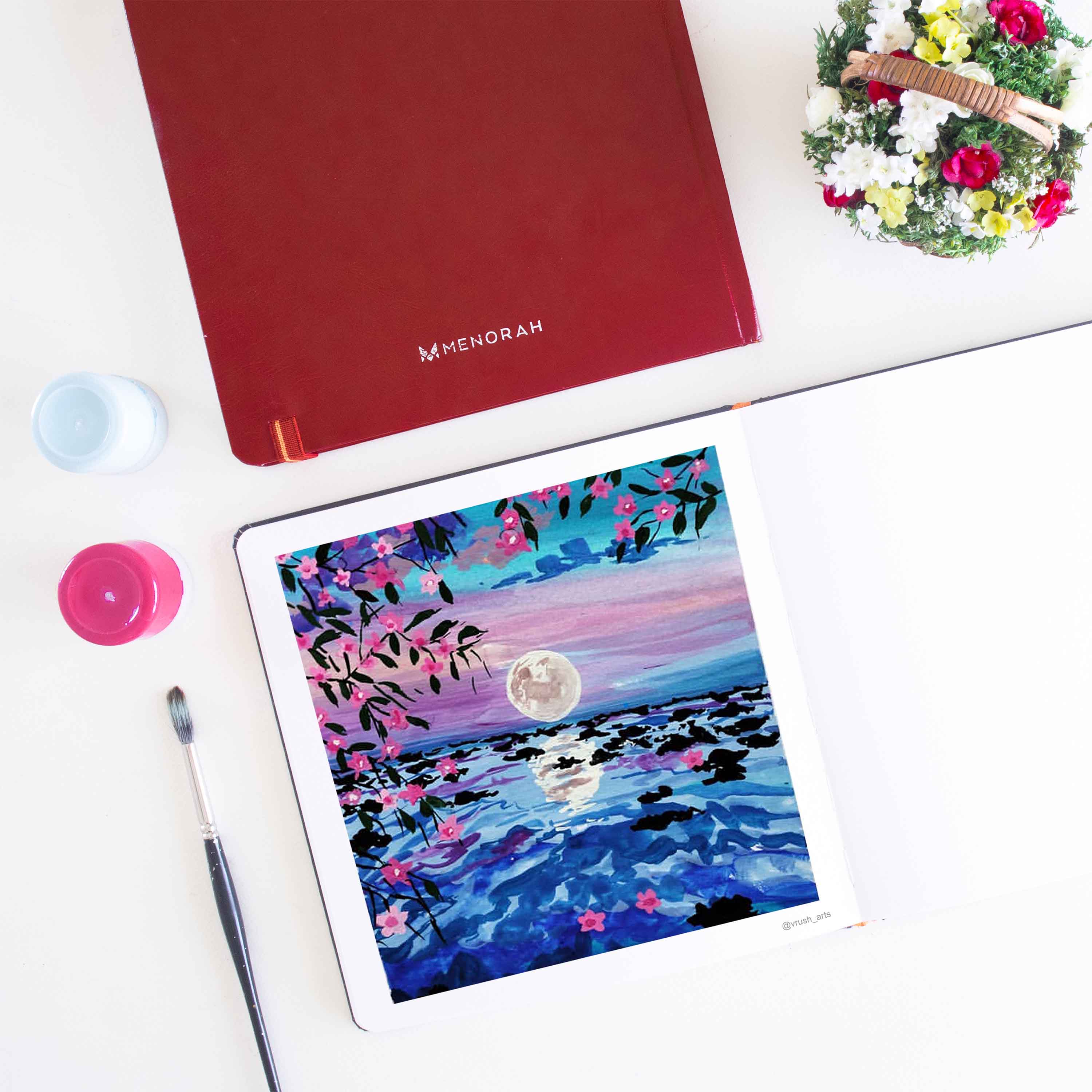 How to Paint a Moon- Step by Step Guide – MENORAH Creatif