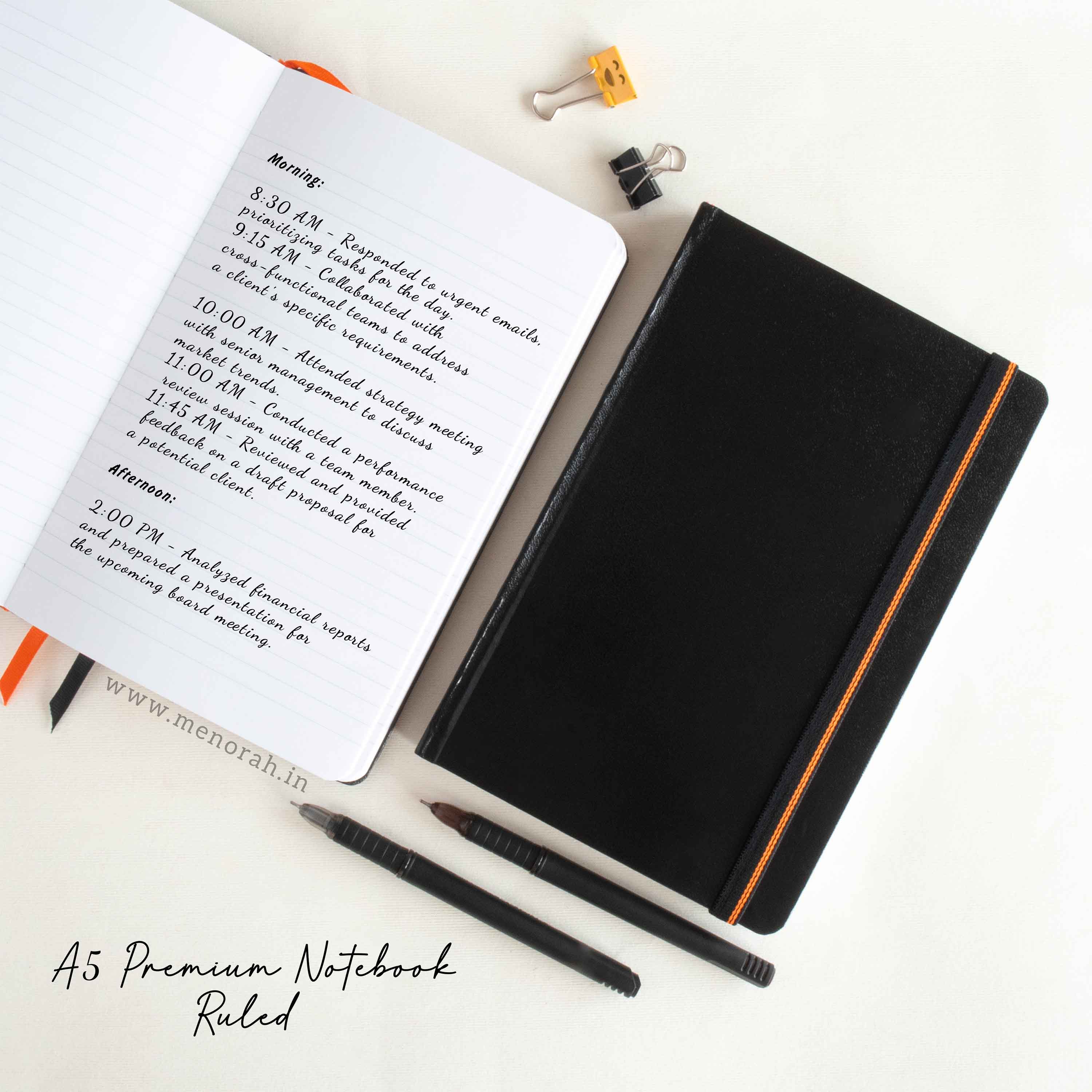 MENORAH PREMIUM NOTEBOOK - Dot Grid, A5 Notebook - Dotted Journal - 192 ...