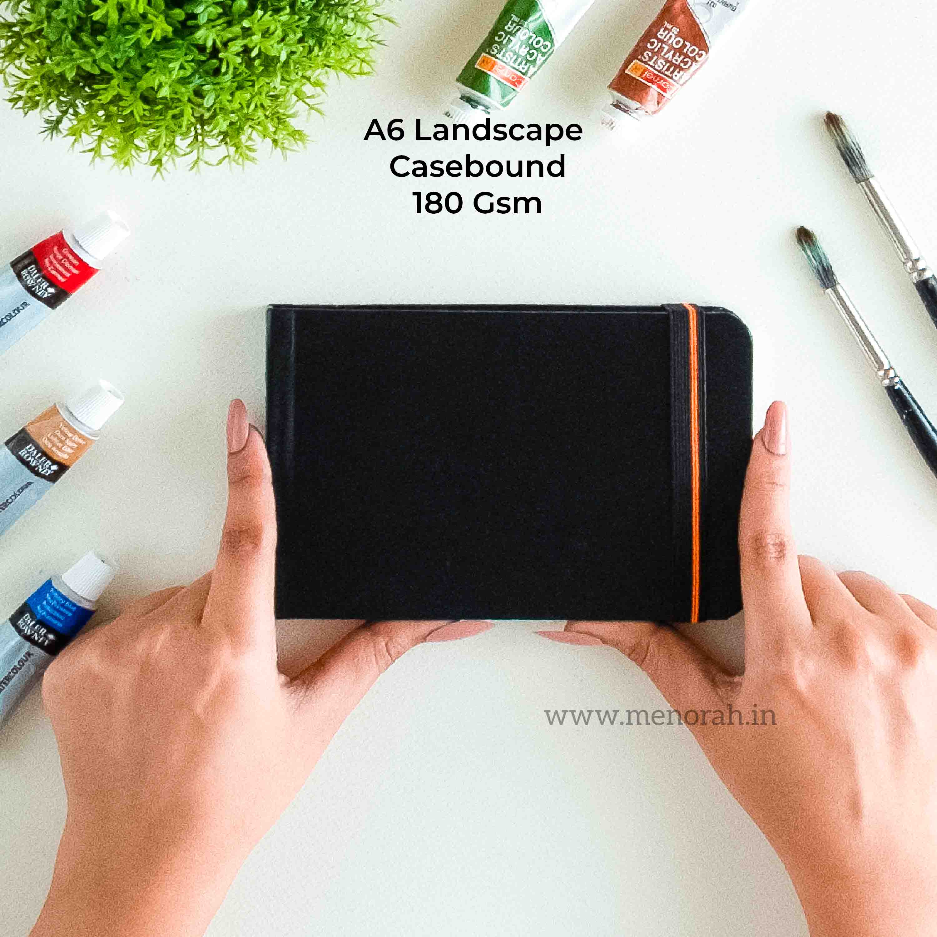 A6 Sketchbook : Landscape single pack,180 GSM – MENORAH Creatif