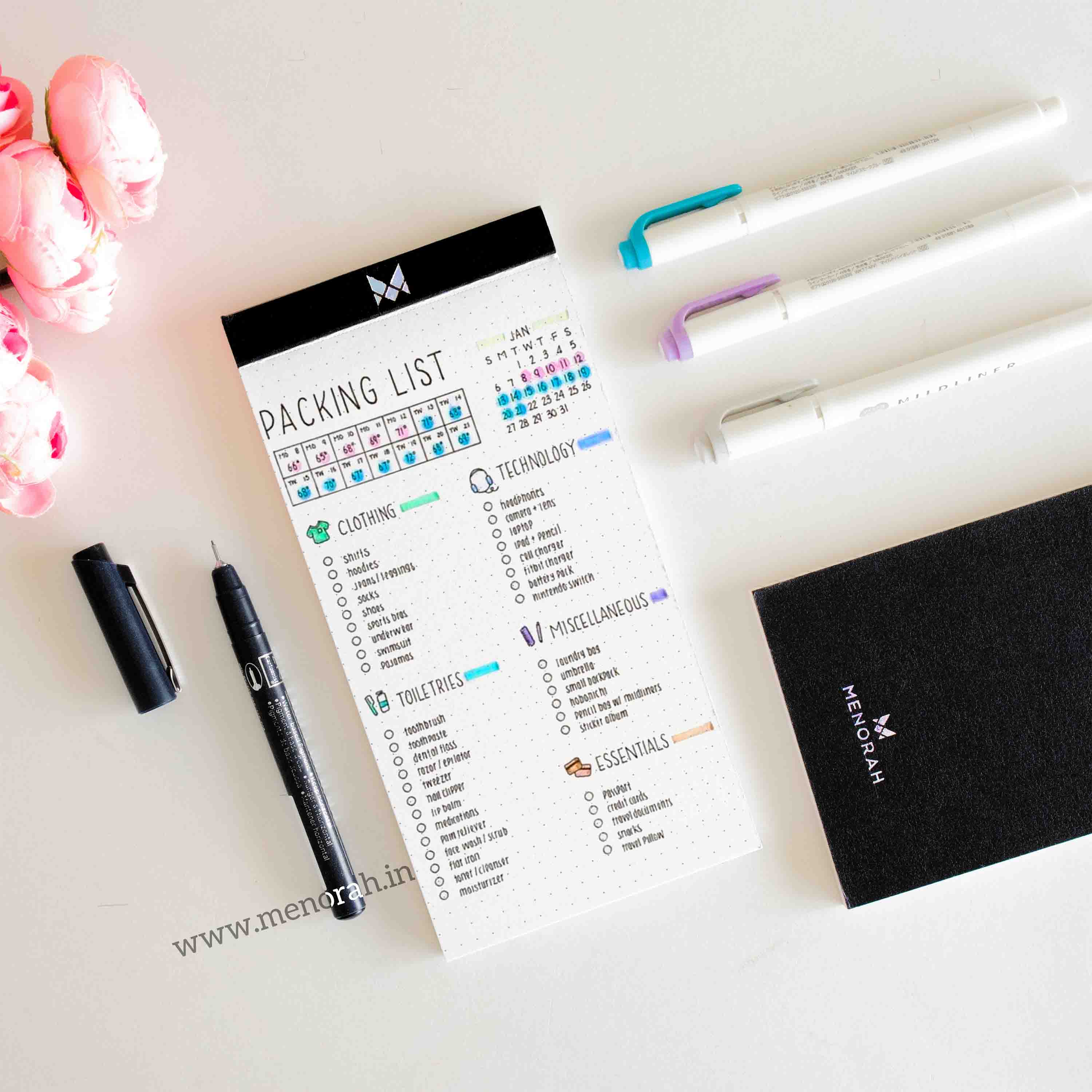 Buy Petite Office Writing pad 50 Sheets Online In India @ – MENORAH Creatif